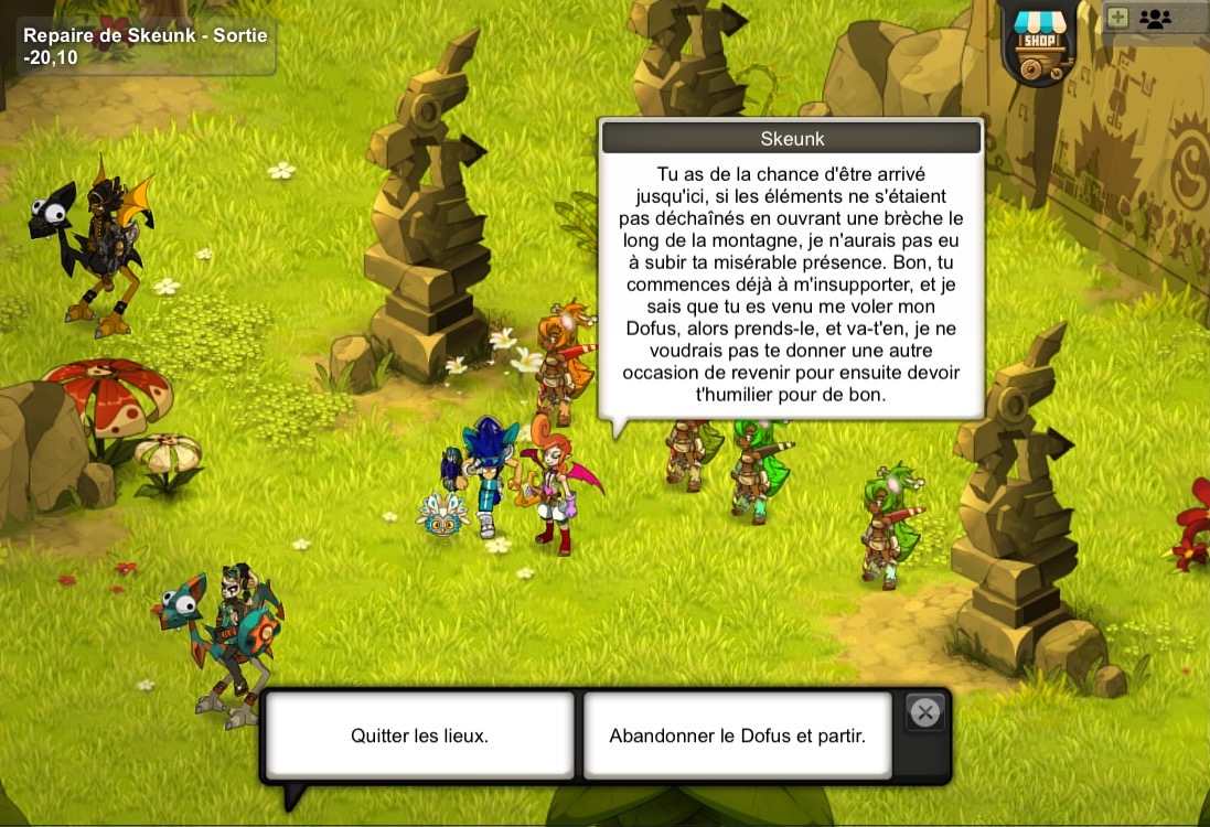 [Donjon] Repaire de Skeunk – Le Bazar de Papycha